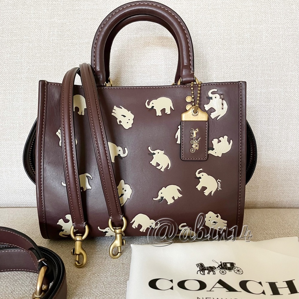 Coach Special Edition Elephant Print Rogue 25 In Glov… - Gem